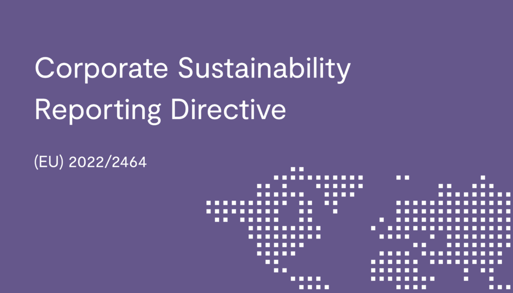 Corporate Sustainability Reporting Directive ((EU) 2022/2464) - BCome